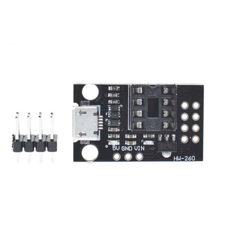 ATtiny Mini Dev Board for ATtiny85, ATtiny13A, ATtiny25 and ATtiny45