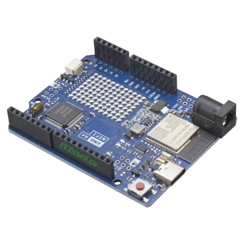 Arduino UNO R4 WiFi with 12x8 LED Matrix - Fully Compatible | PCBoard.ca