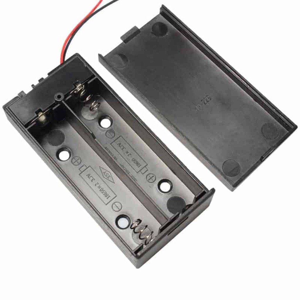 Dual 18650 Battery Holder with Power Switch