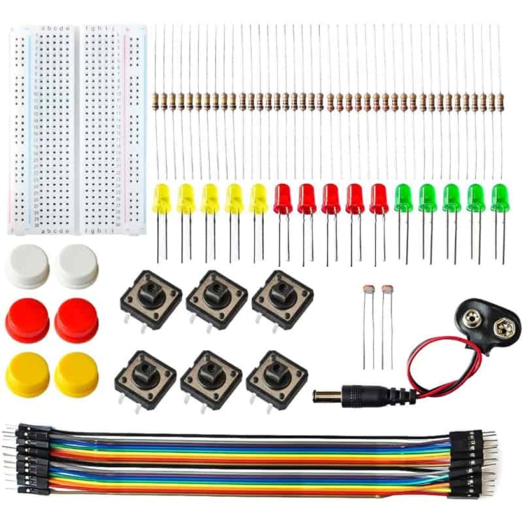 Experimenters Breadboard Parts Kit With Solderless Breadboard
