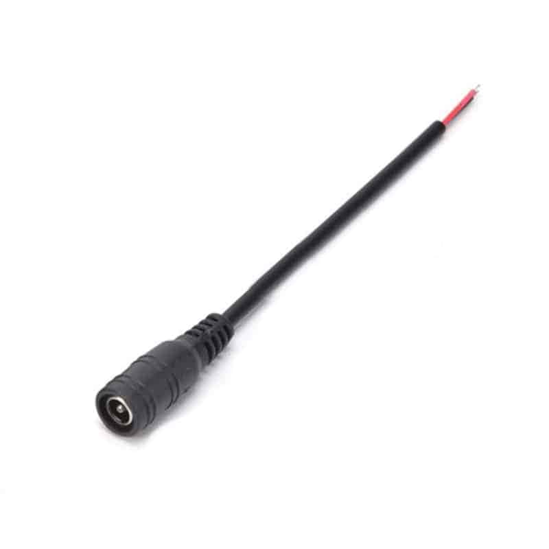 5.5x2.1mm 11cm Female Pigtail Cable Assembly | PCBoard.ca