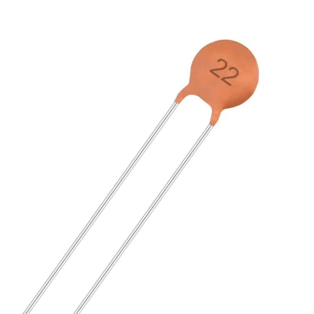 22pF 50v Ceramic Disc Capacitor 10-Piece Set