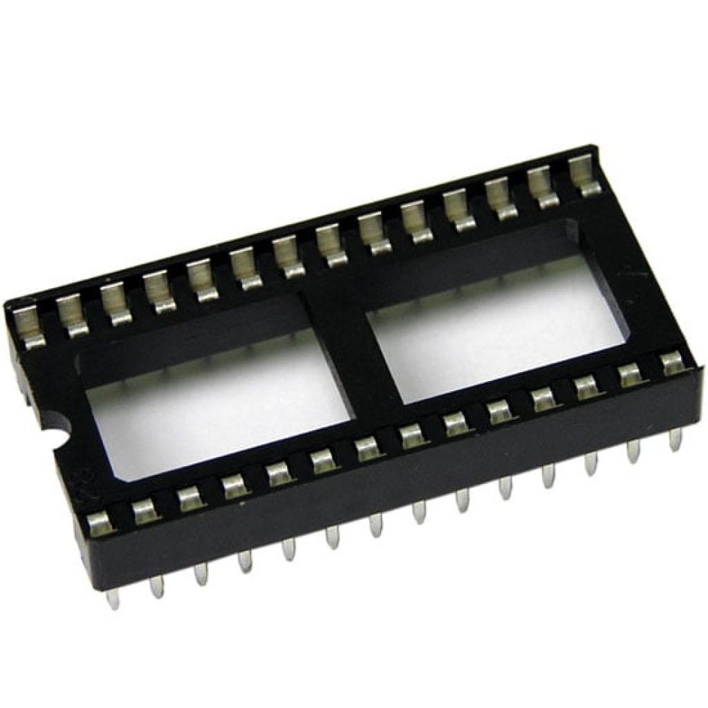 28-Pin IC Socket Wide | PCBoard.ca