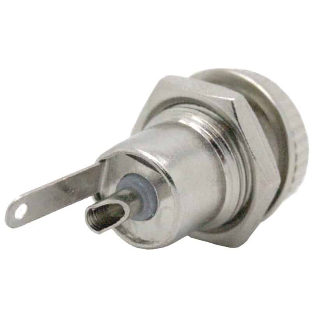 DC Power Connector - 2.5mm - Metal Panel Mount | PCBoard.ca
