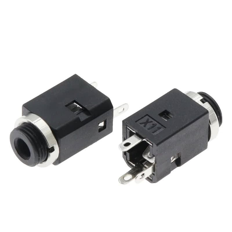 Plastic 3.5mm Male Plug in 2, 3 and 4-pin Configurations