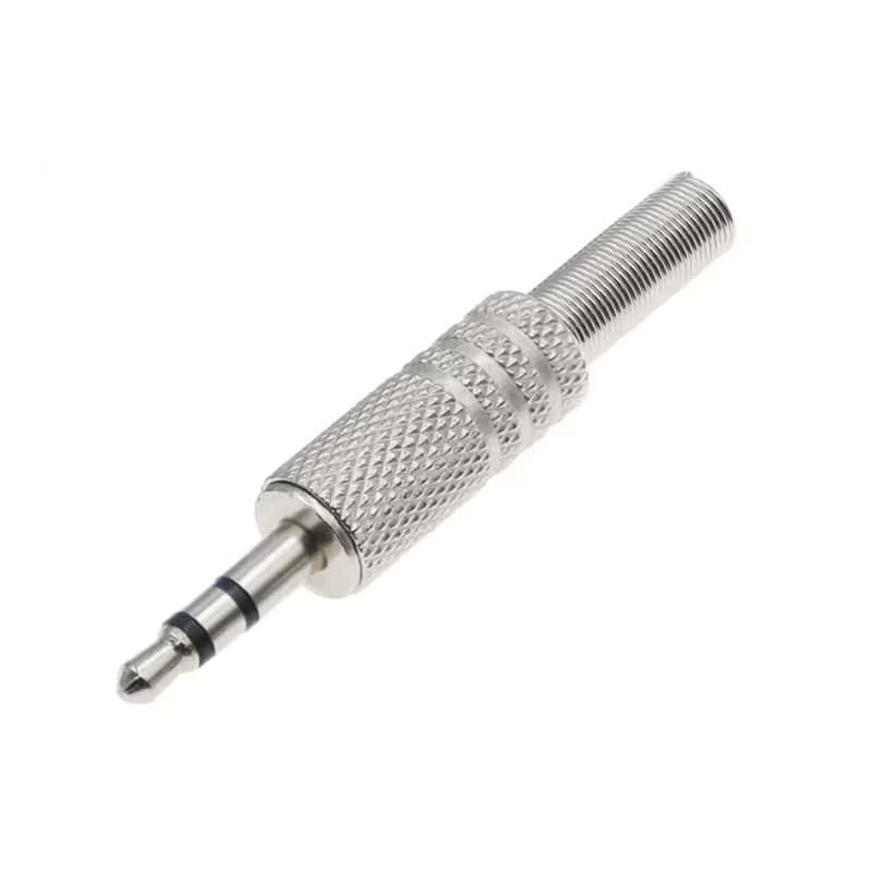 Metal 3.5mm Male Plug in 2, 3 and 4-pin Configurations | PCBoard.ca