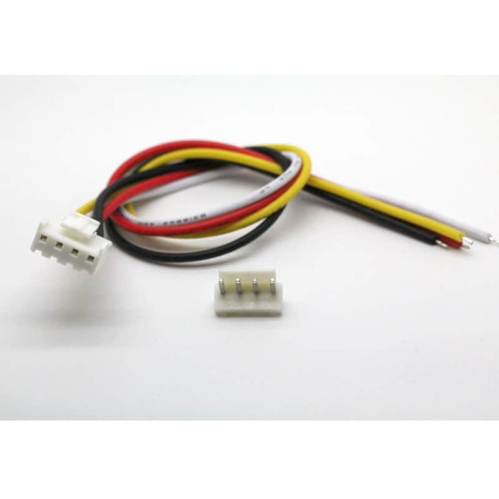 4-pin Female 22AWG Wire with Male Pin Connector | PCBoard.ca