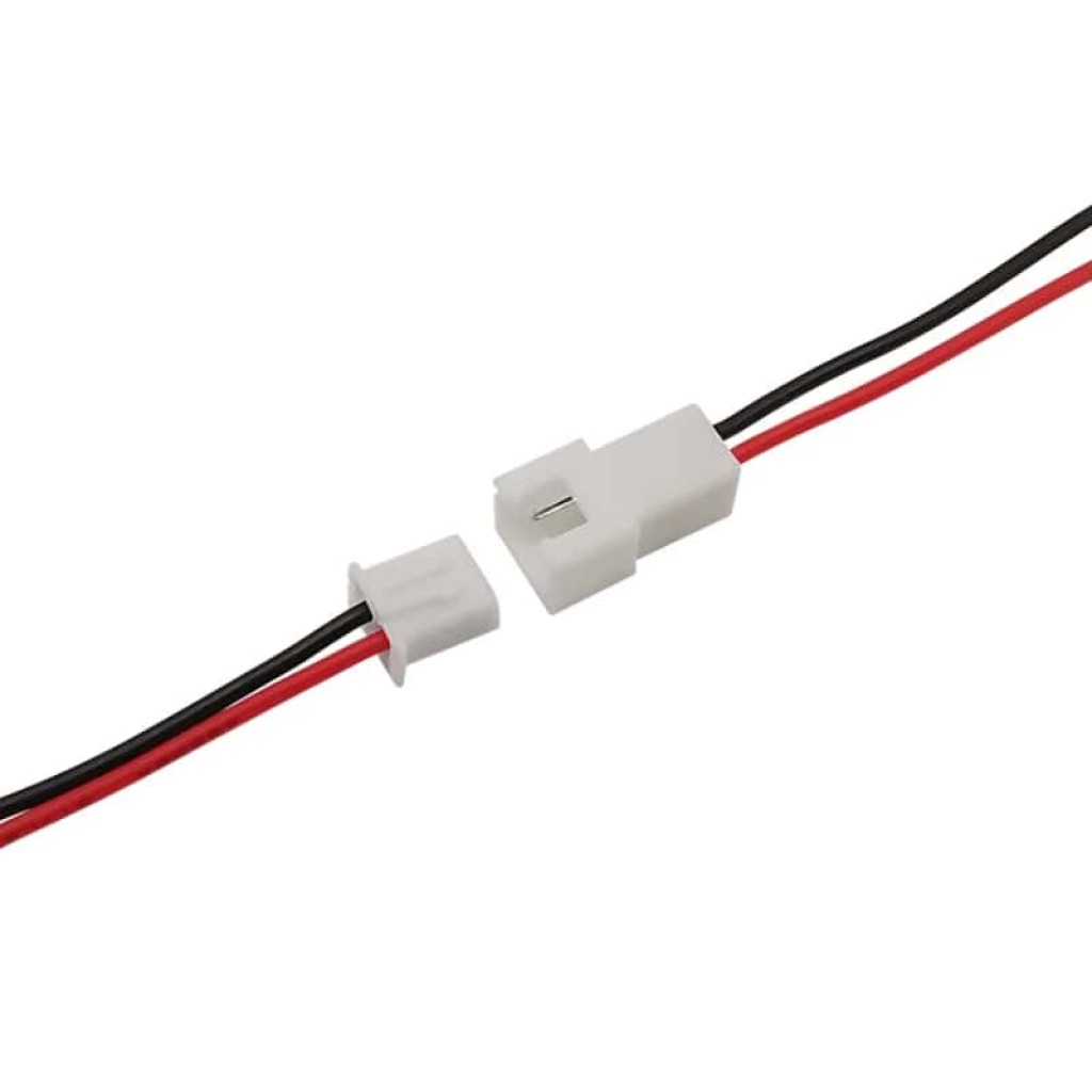Molex 1.25mm 2-Pin Male and Female Cable Set