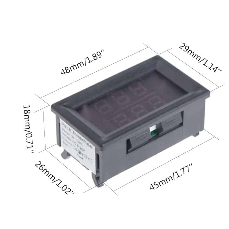 Dual Digital Temperature with Red and Green Displays