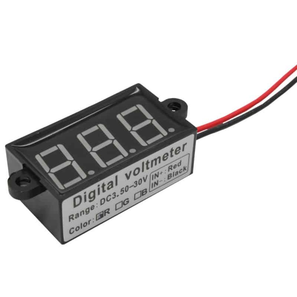 Digital Volt Meter (0.56 inch) Water Resistant | PCBoard.ca