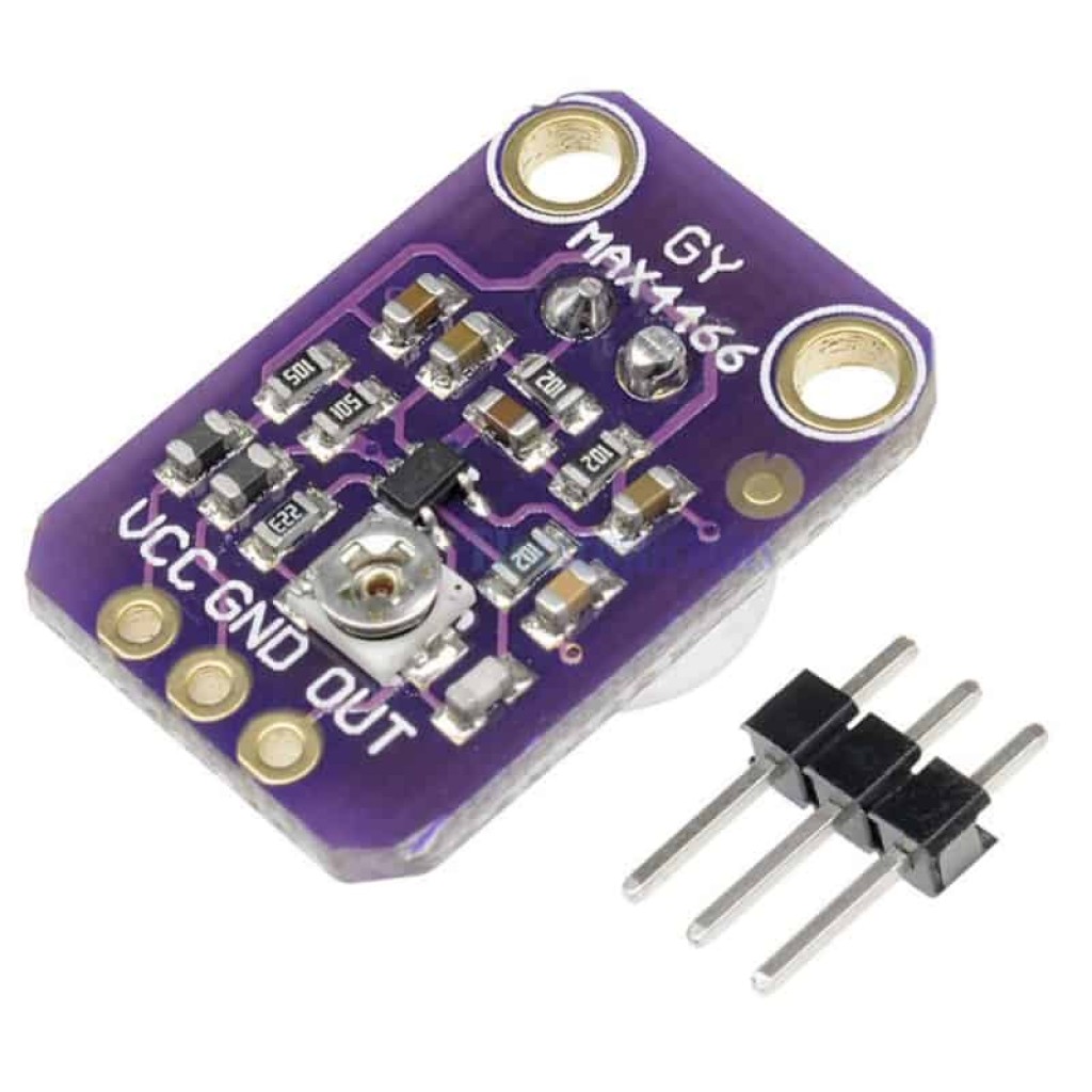 GY-MAX4466 Electret Microphone Module with Adjustable Gain