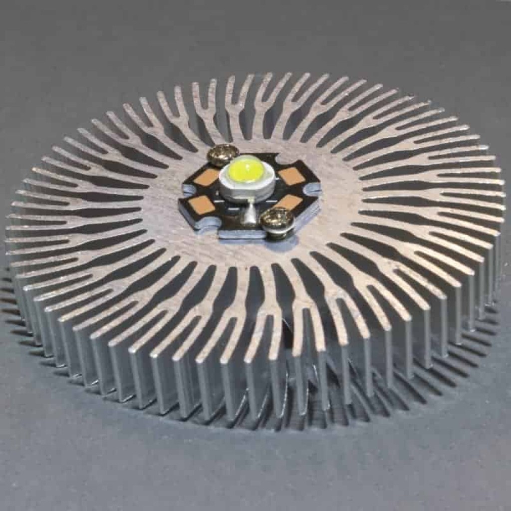 72mm x 10mm Sunflower Aluminum Heatsink | PCBoard.ca