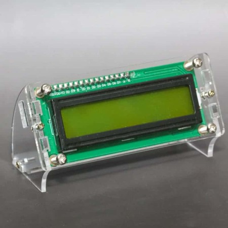 Transparent LCD1602 (2x16) Acrylic LCD Display Case