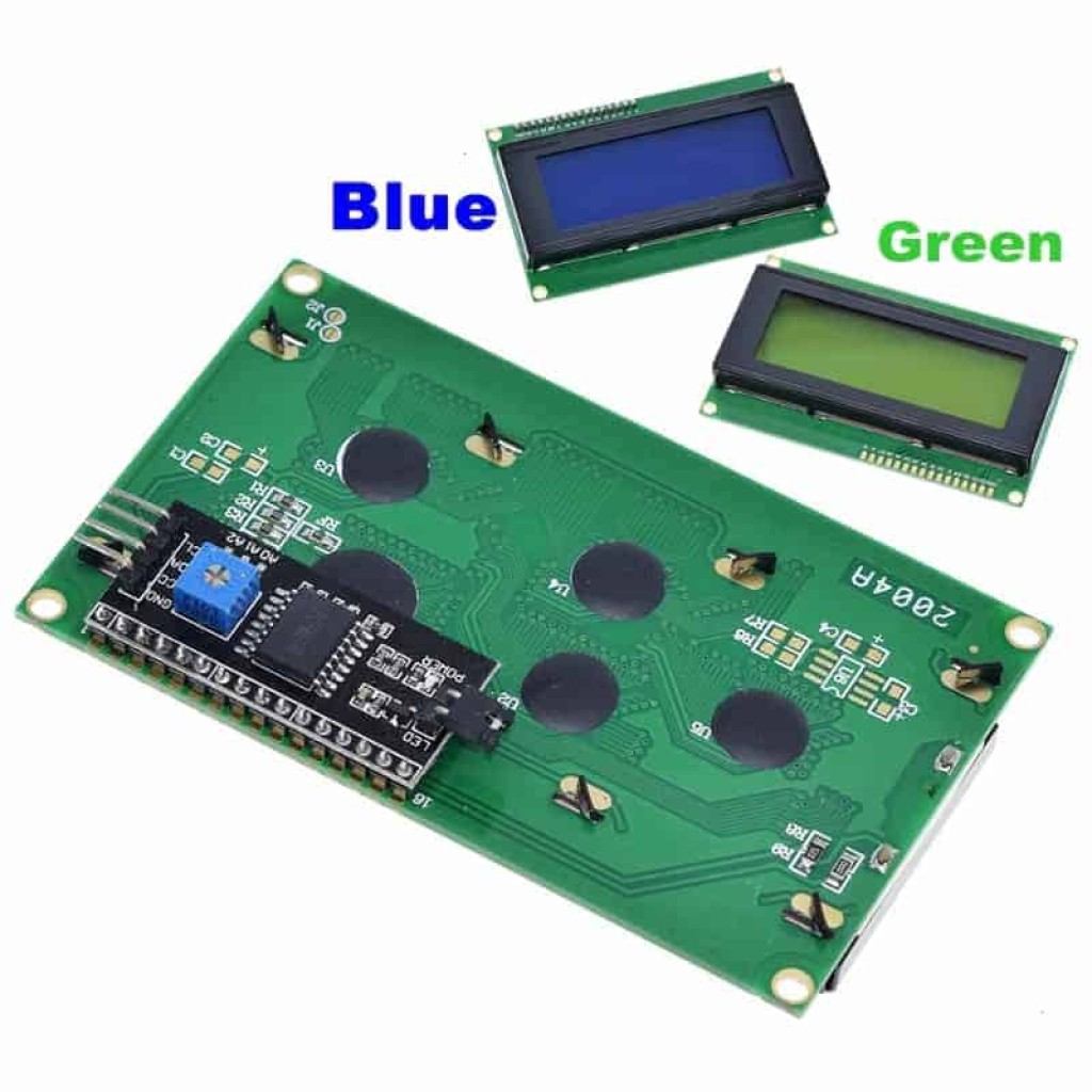 4x20 LCD Module with IIC/I2C Interface (Blue or Green)