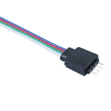 4-Pin RGB Double Male Connector
