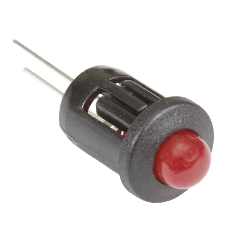 LED Holder with Black Finish (for 3, 5, 8 or 10mm LEDs)