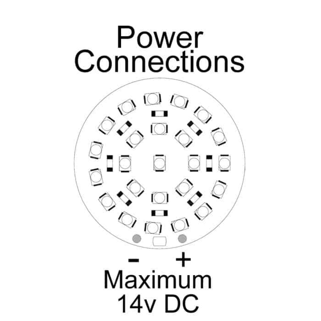 IR Illuminator Disc - Assembled | PCBoard.ca