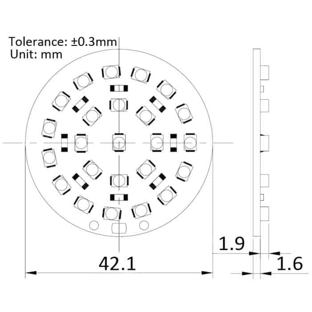 IR Illuminator Disc - Assembled