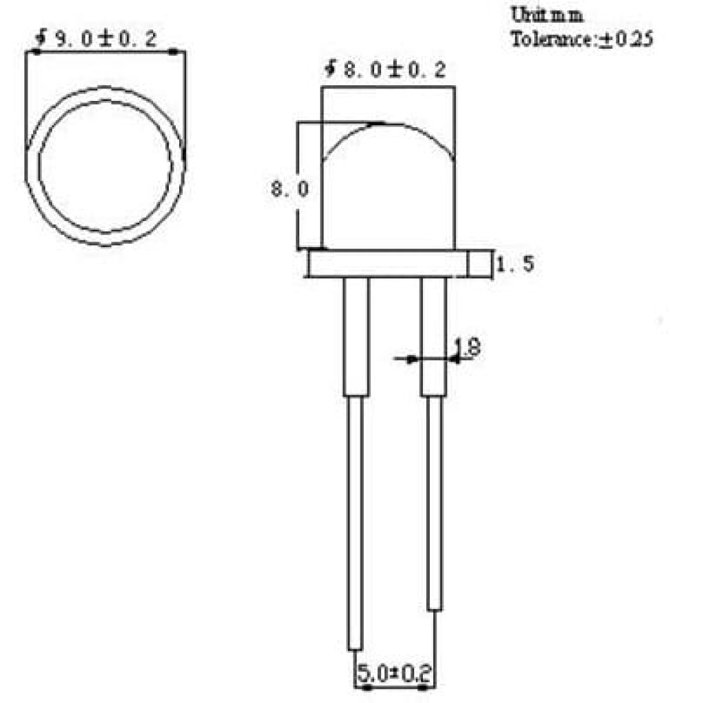 8mm Super Bright White LED