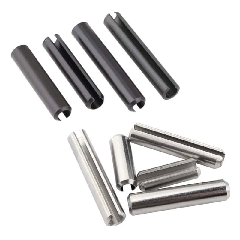 Cylindrical Split Dowel Pin in 304 Stainless Steel or Black Carbon ...