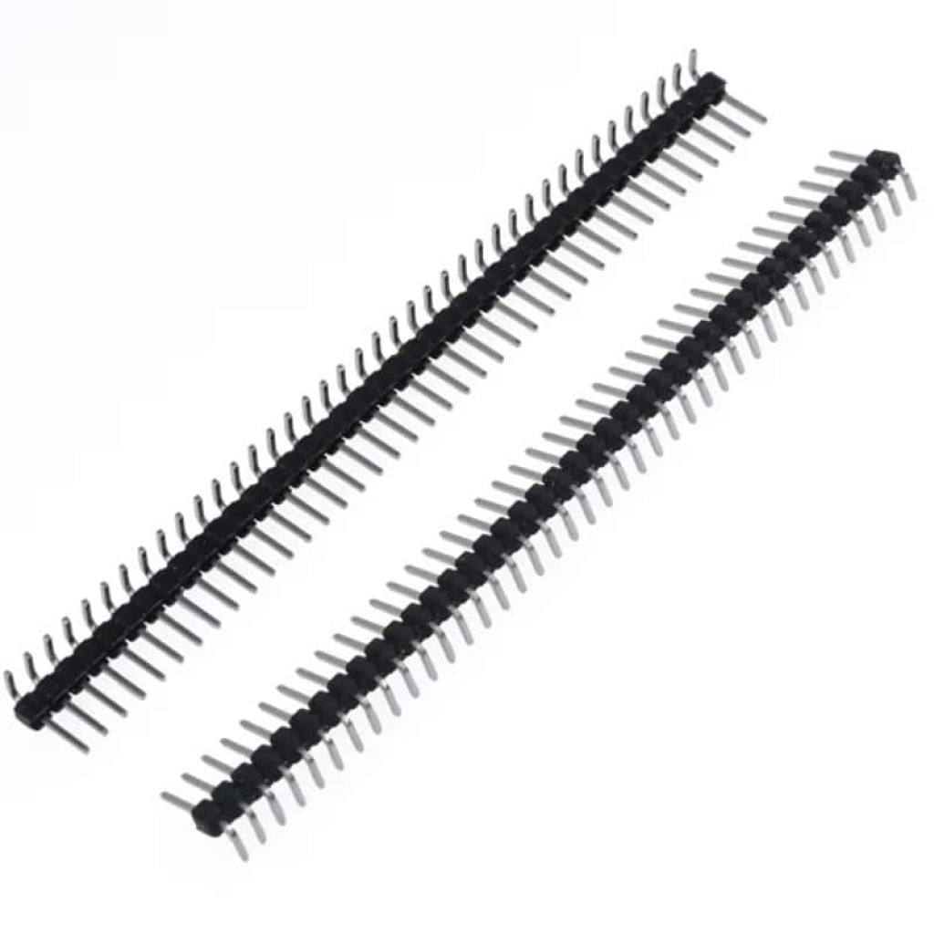 40-Pin Male Single Row Header Right Angle