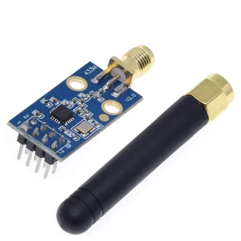 CC1101 433MHz Wireless Transceiver with Removable SMA Antenna - Flipper Zero Compatible