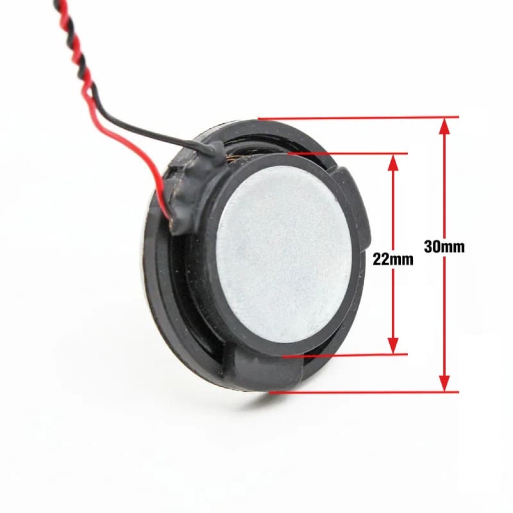 30mm Miniature Audio Speaker (4 ohm, 3 watt)