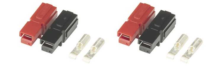 Anderson Powerpole® Connector Sets (2 Red and 2 Black with Contacts)
