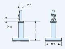 Nylon Self-Adhesive PCB Pillar HC-5 | PCBoard.ca
